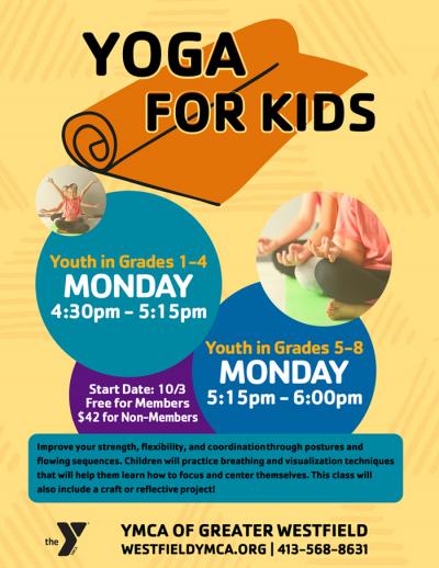 New Classes Starting October! | YMCA of Greater Westfield